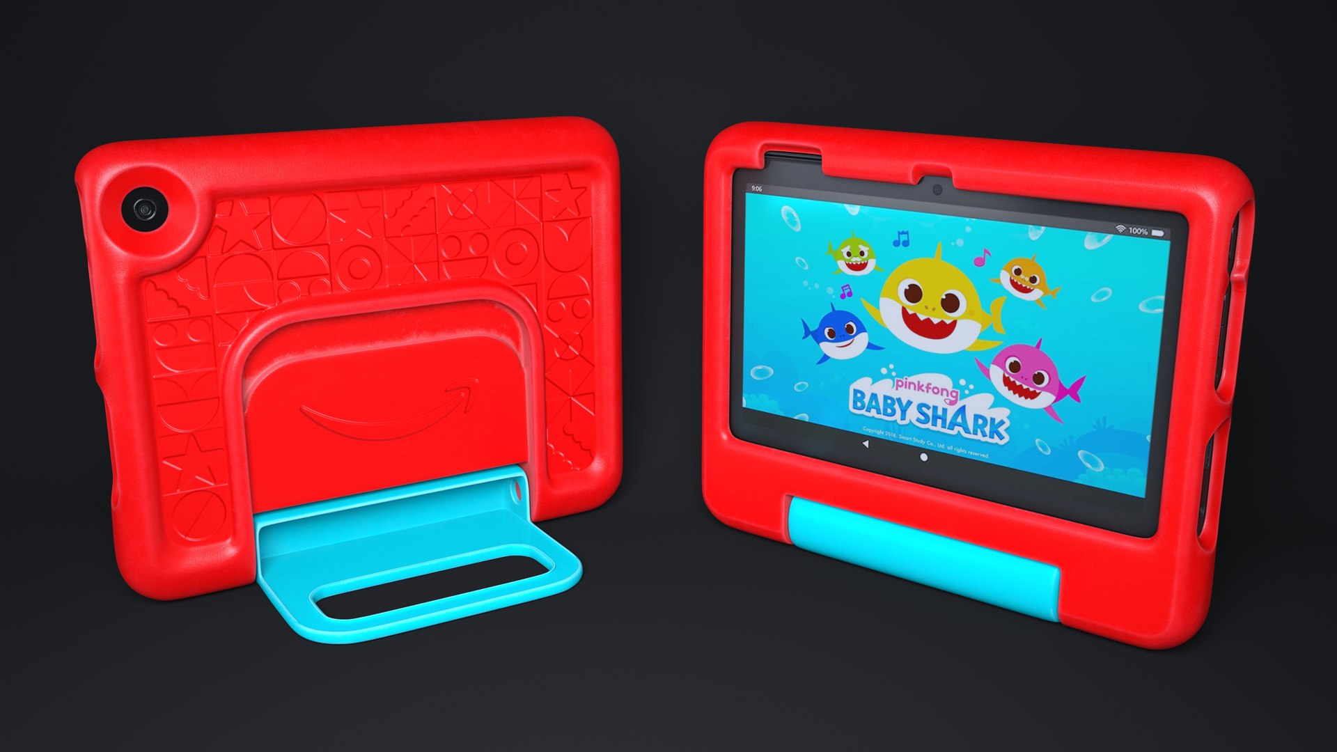 Tablet For Kids Amazon Fire 7 Red 3D Model - TurboSquid 2121411