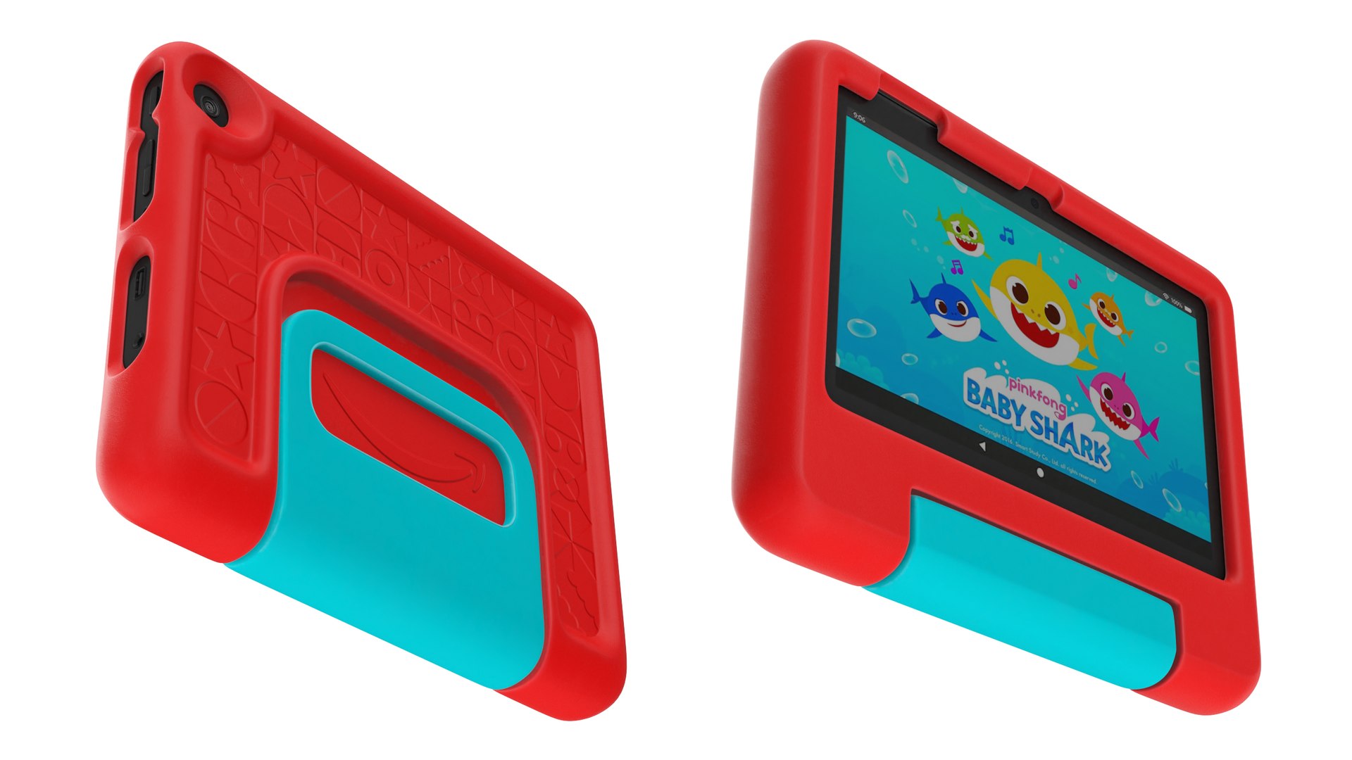 Tablet For Kids Amazon Fire 7 Red 3D Model - TurboSquid 2121411
