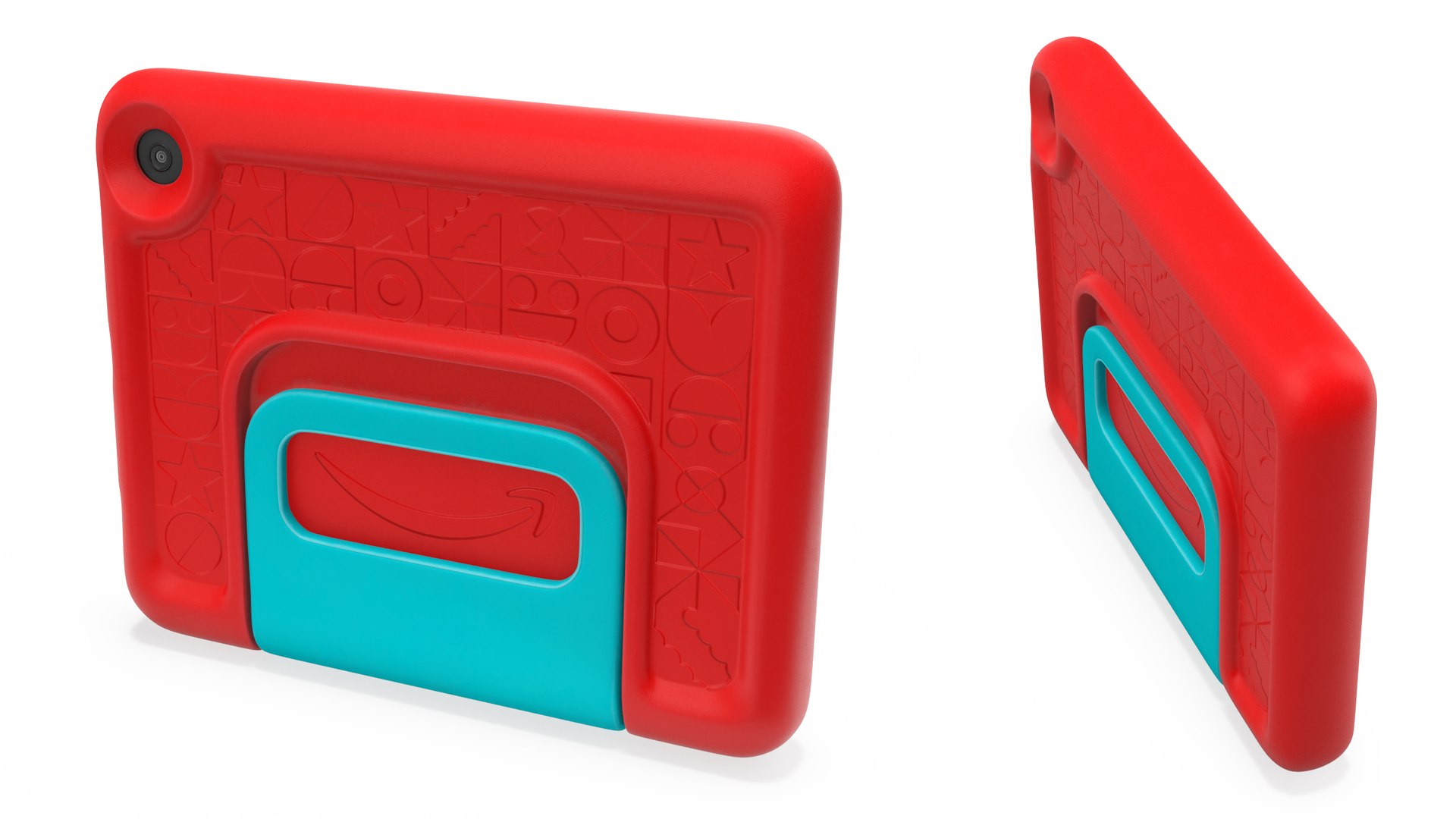 Tablet For Kids Amazon Fire 7 Red 3D Model - TurboSquid 2121411