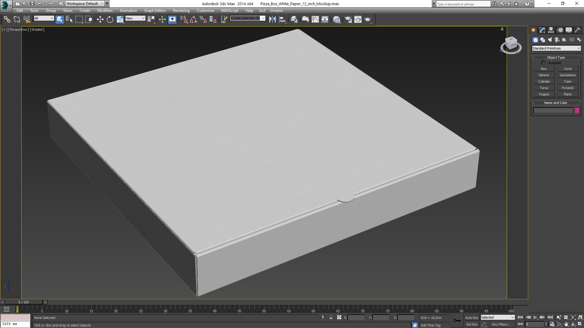 3D Pizza Box Mockup Model - TurboSquid 1699629
