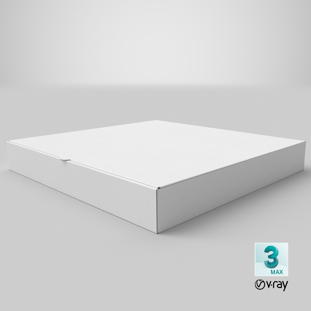 3D Pizza Box Mockup Model - TurboSquid 1699629