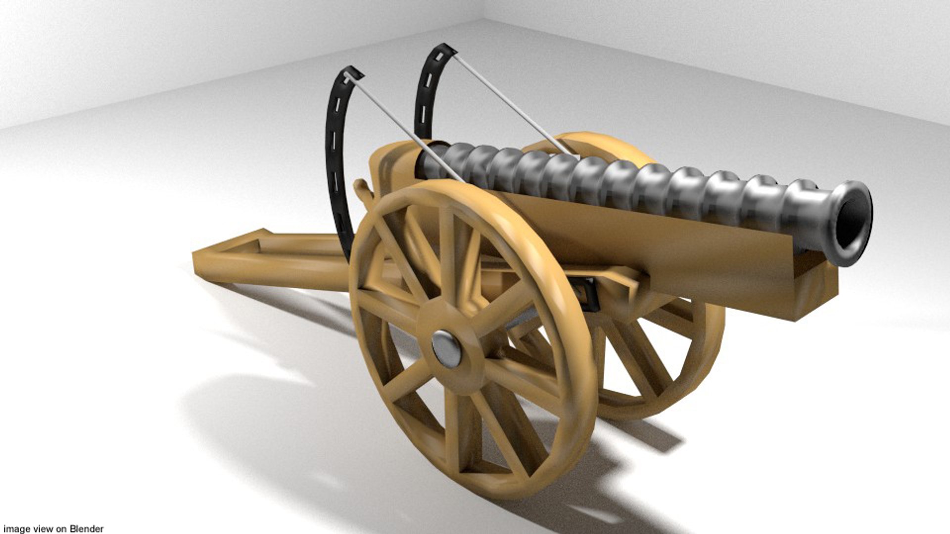 3d Cannon Malaka Meriam