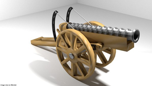 3d cannon malaka meriam