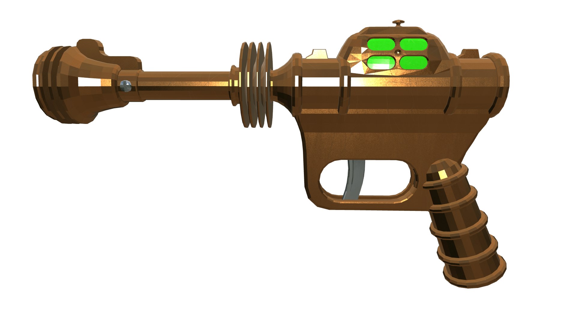 Low Poly Futuristic Raygun 3D Model 3D Model - TurboSquid 2215129