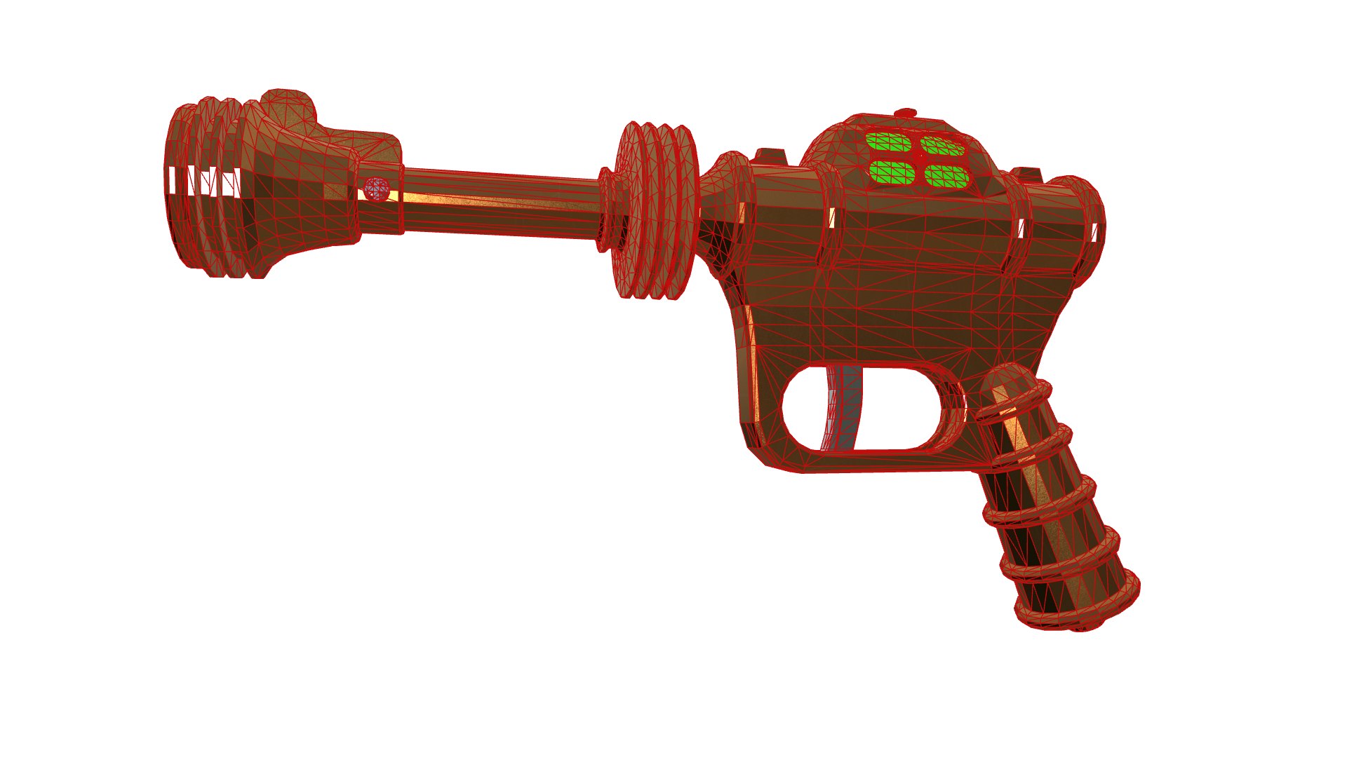 Low Poly Futuristic Raygun 3D Model 3D Model - TurboSquid 2215129