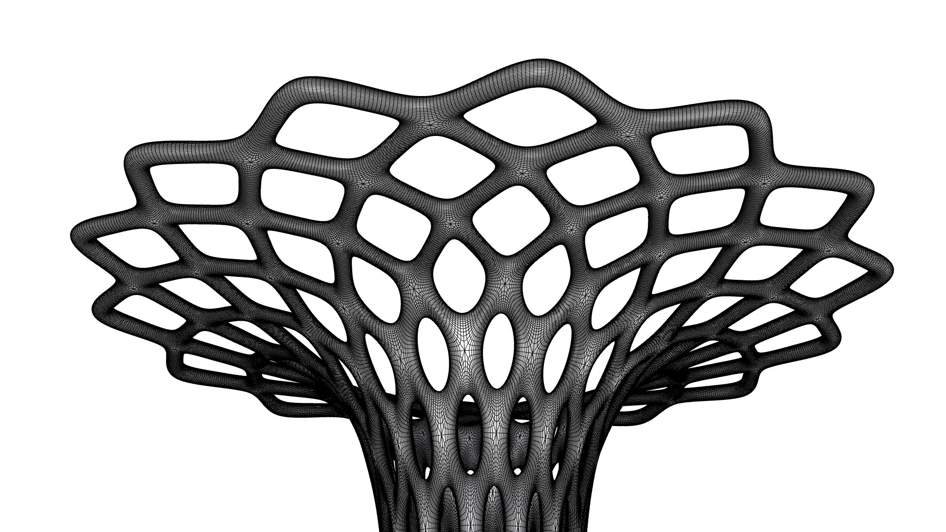 Floral Diamond Column Model - TurboSquid 2340569