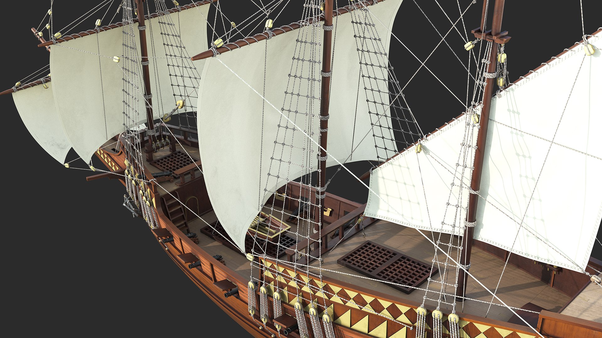 3D Buccaneer Ship Model - TurboSquid 2211184