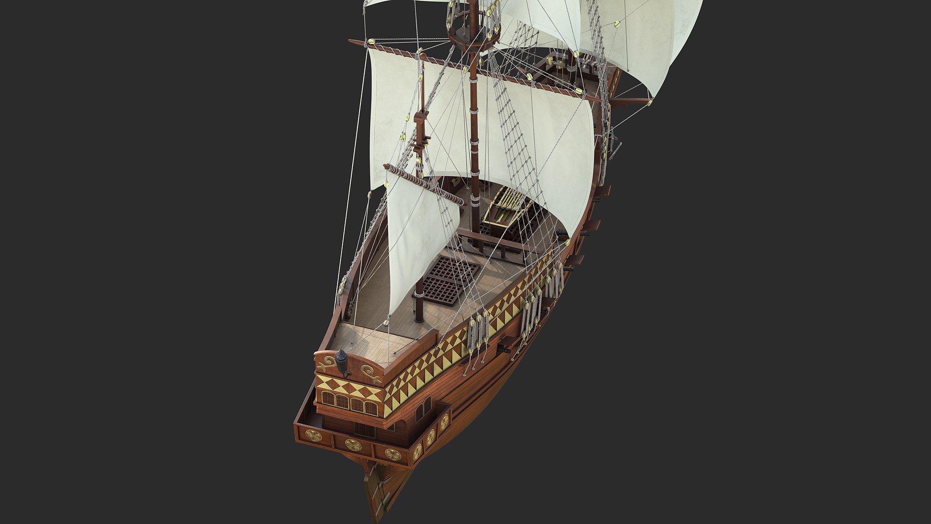 3D Buccaneer Ship Model - TurboSquid 2211184