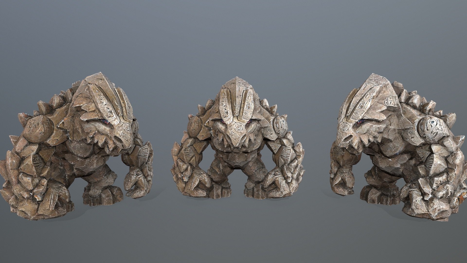 Stone Monster 3D Model - TurboSquid 2385338