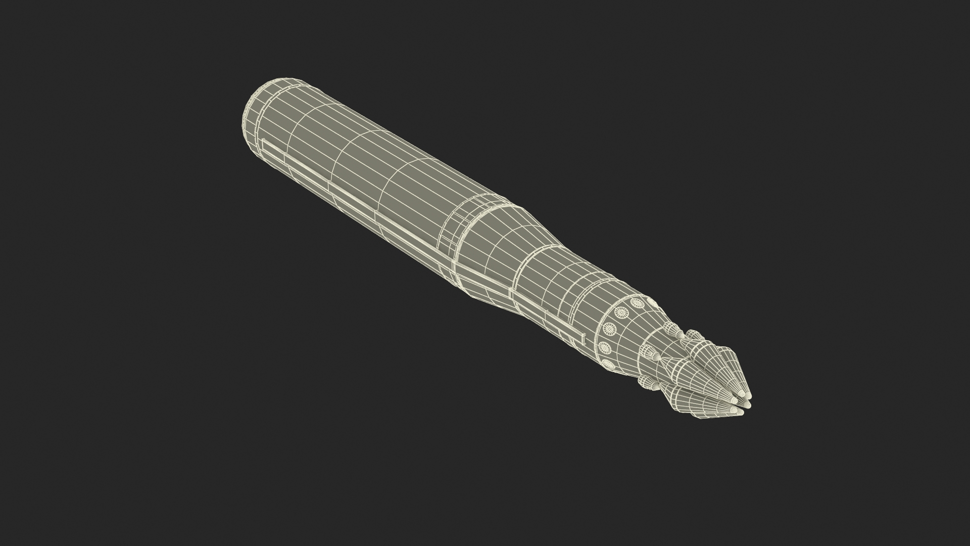 RS-26 Rubezh Multiple Warhead Missile 3D - TurboSquid 2412775