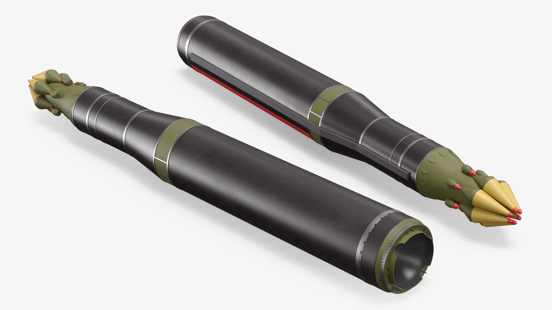 RS-26 Rubezh Multiple Warhead Missile 3D - TurboSquid 2412775