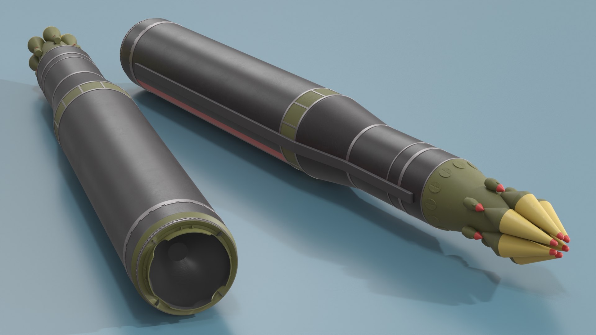 RS-26 Rubezh Multiple Warhead Missile 3D - TurboSquid 2412775