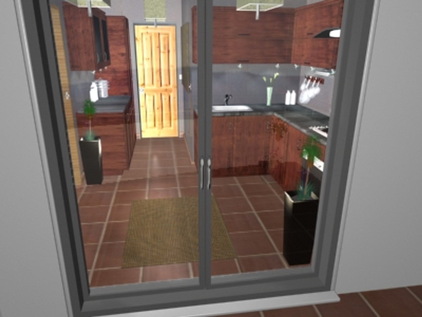 3d Model Kitchen Lighting