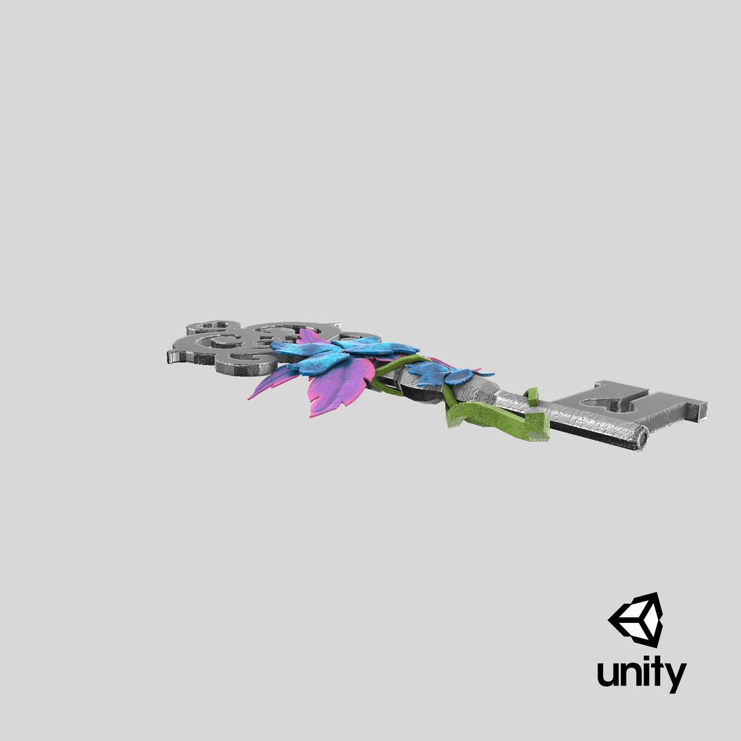Flower key 3D model - TurboSquid 1665273