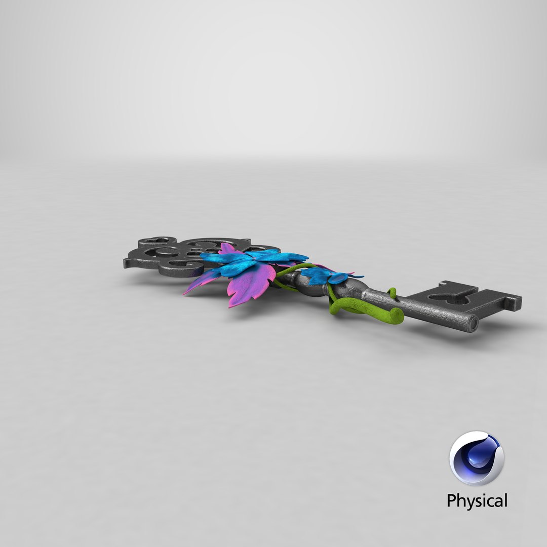 Flower key 3D model - TurboSquid 1665273