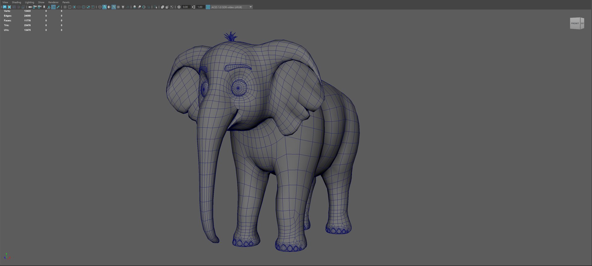 Cartoon Elephant - MAYA Rigged And Blender Rigged Model - TurboSquid ...