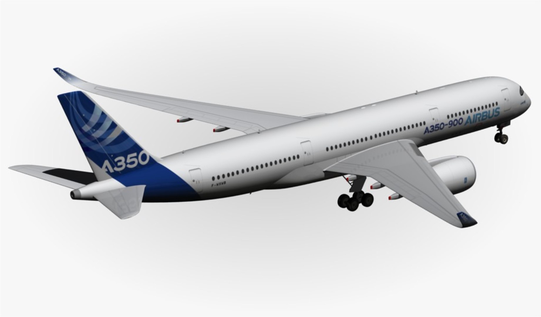 3d Model Airbus A350-900 Xwb