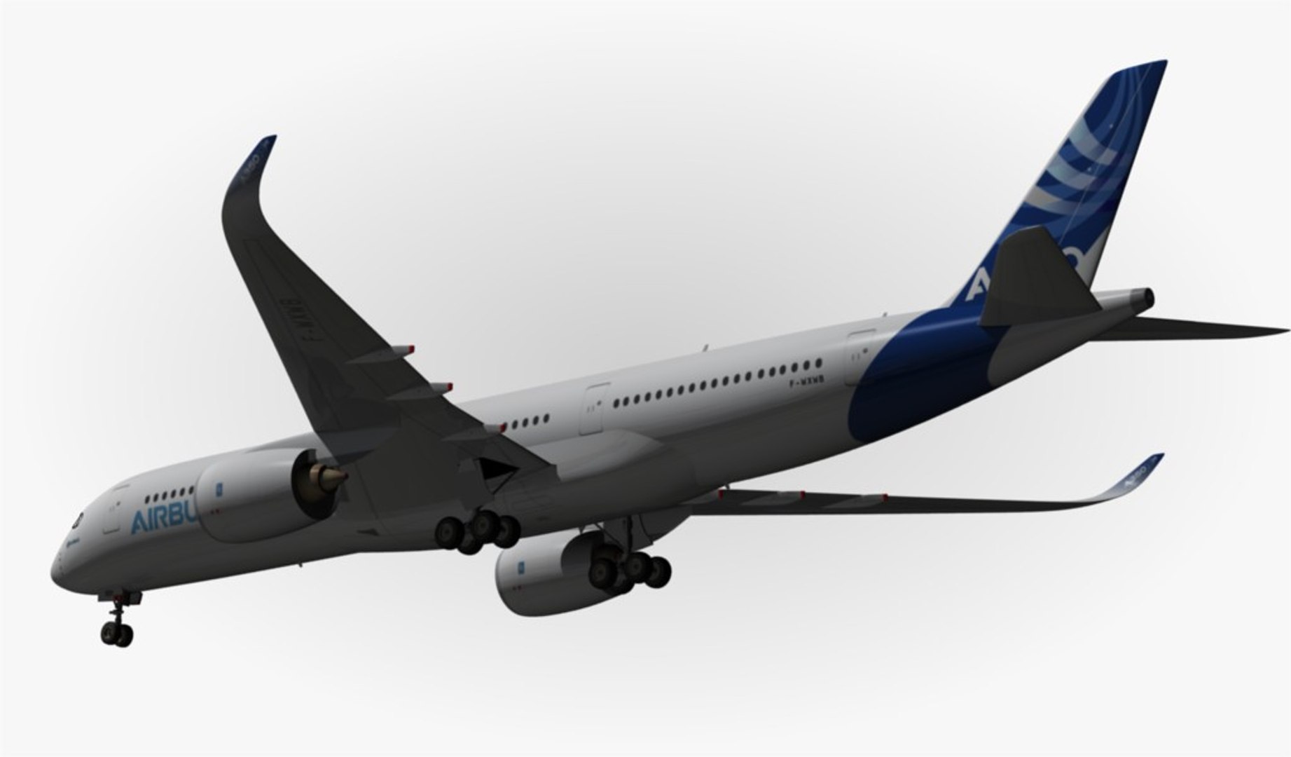 3d Model Airbus A350-900 Xwb