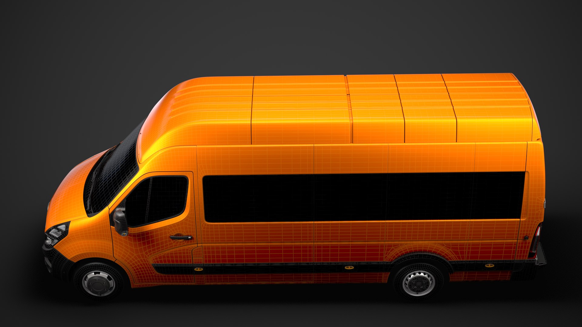 Opel movano l4h3 minibus 3D model - TurboSquid 1485289