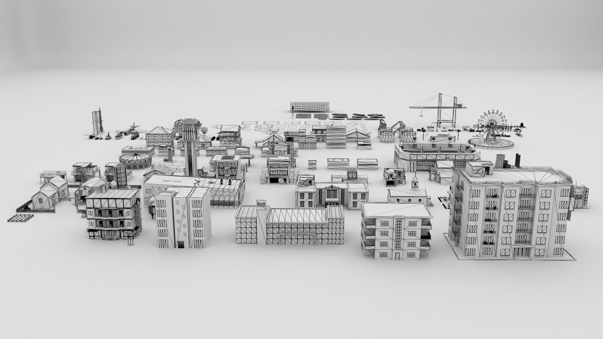 City Pack 3D Model - TurboSquid 1620392