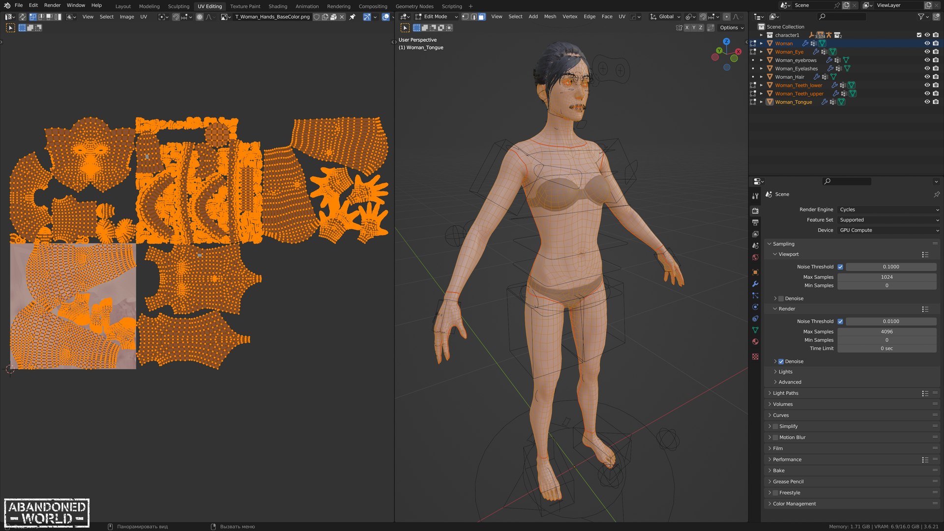 Base Humans - Woman Naked 3D Model - TurboSquid 2425017
