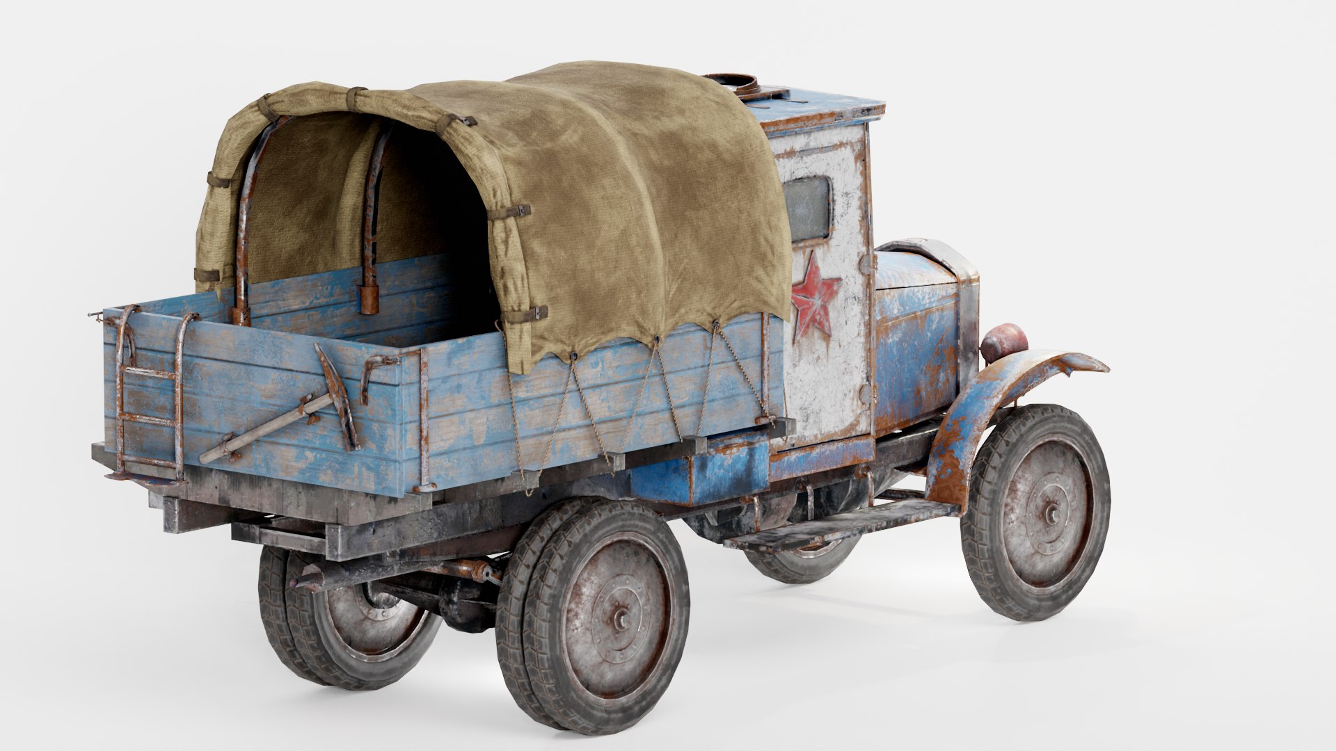 Post-apocalypse Battle Car Truck Da1 3D Model - TurboSquid 1963627