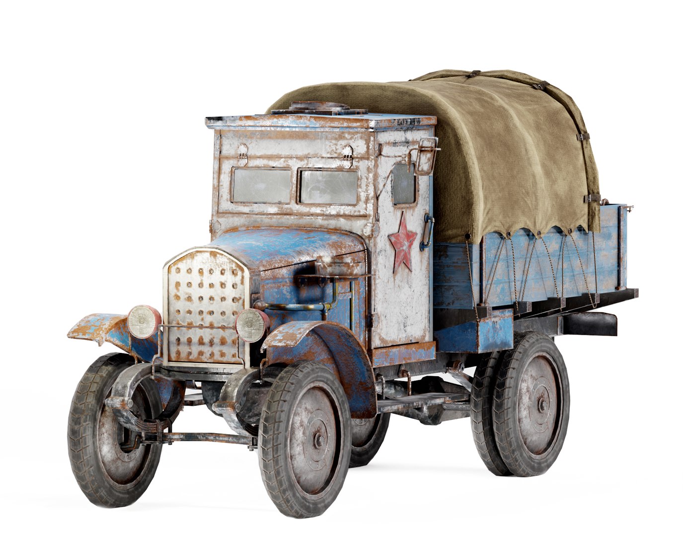 Post-apocalypse Battle Car Truck Da1 3D Model - TurboSquid 1963627