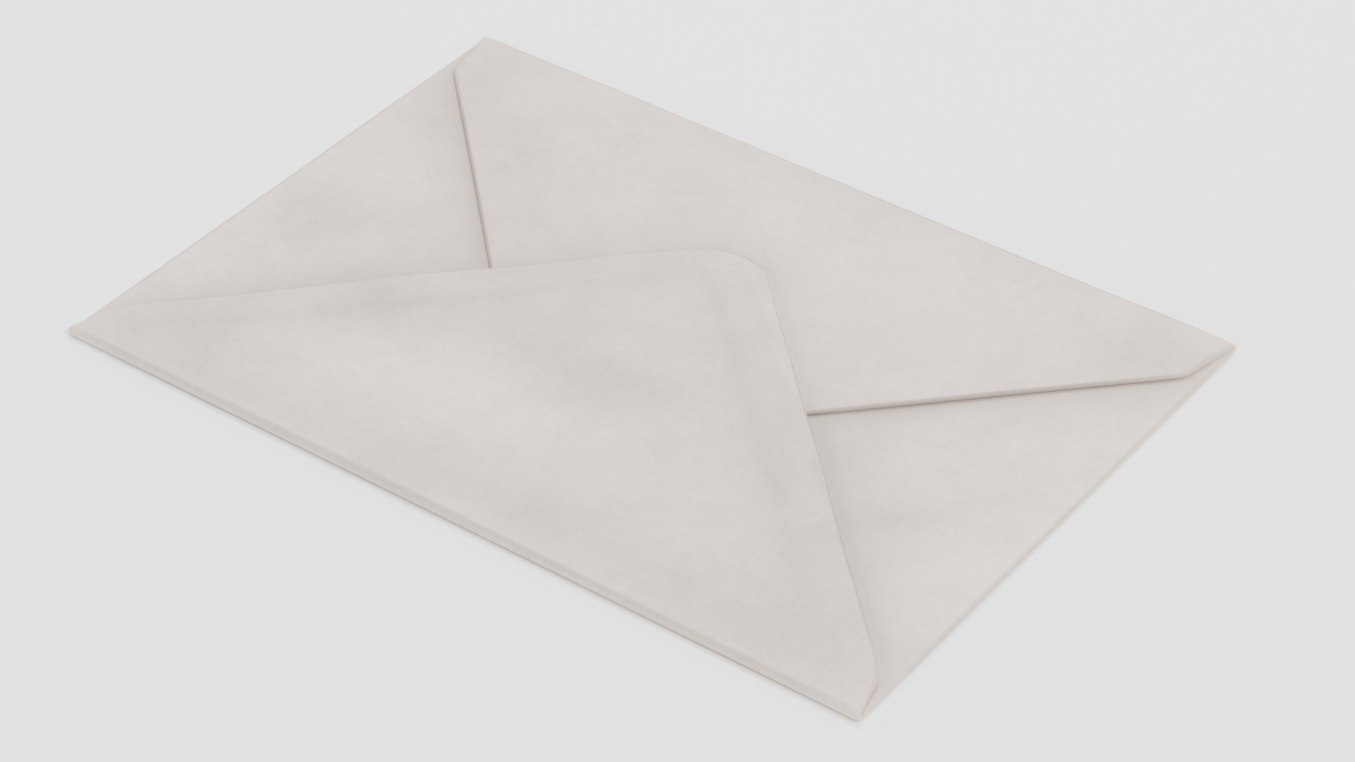 3D Envelope Paper Office Model - TurboSquid 1692289