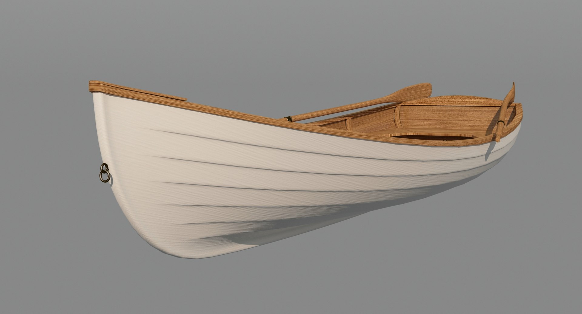 3d Model Wood Lifeboat