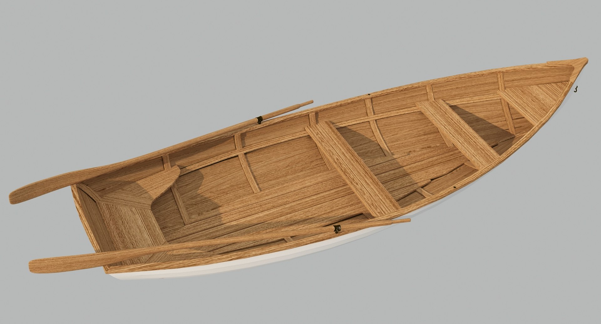 3d Model Wood Lifeboat