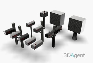 Bundle Mailbox 3D Models With Enhanced License Tiers For Download ...