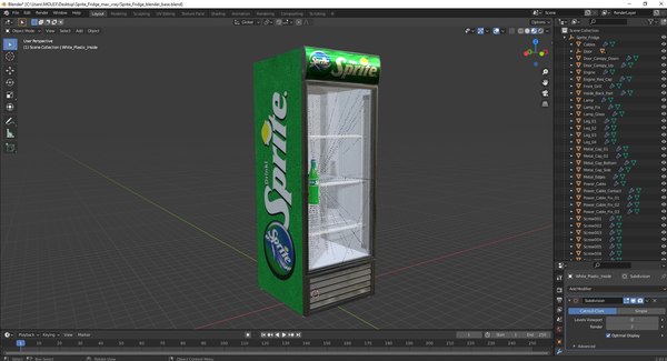 modelo 3d Frigorífico Sprite - TurboSquid 2146968