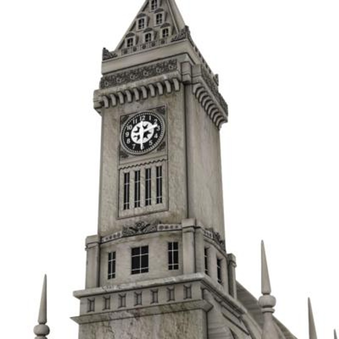 Clock Tower 3d C4d