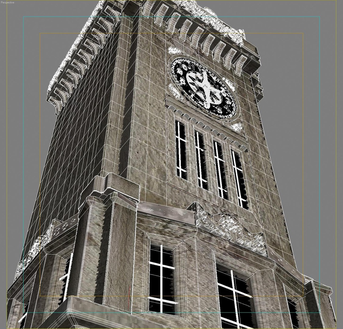 Clock Tower 3d C4d