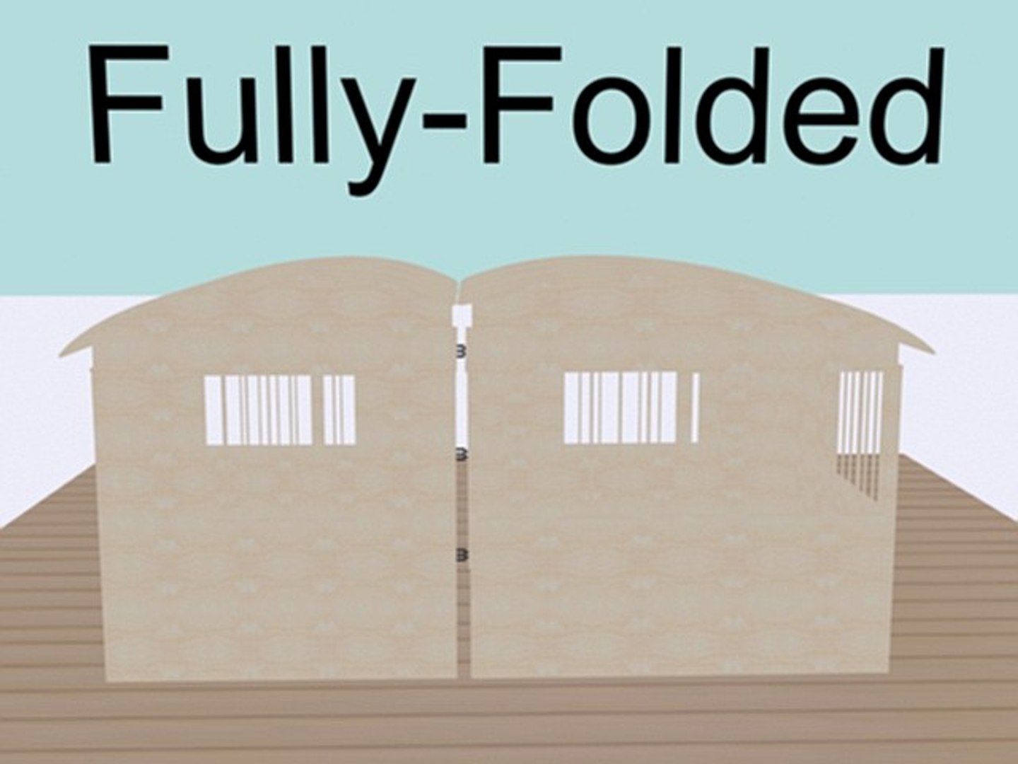 3d Foldable Horse Stable Fold Model