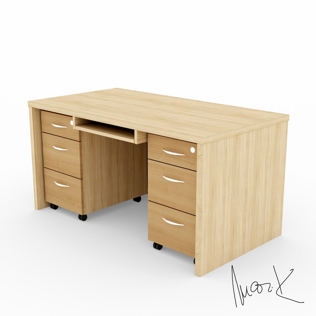 3D Model Computer Table - TurboSquid 1174575