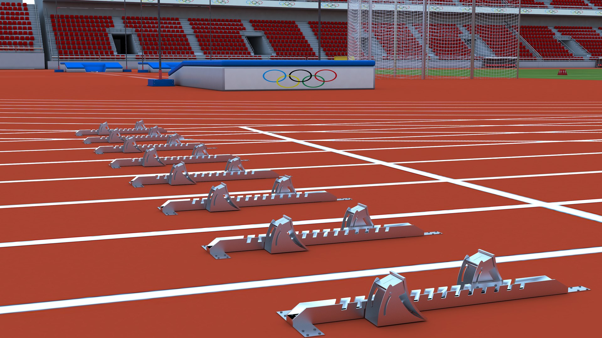 3D model athletics stadium olympic - TurboSquid 1599787