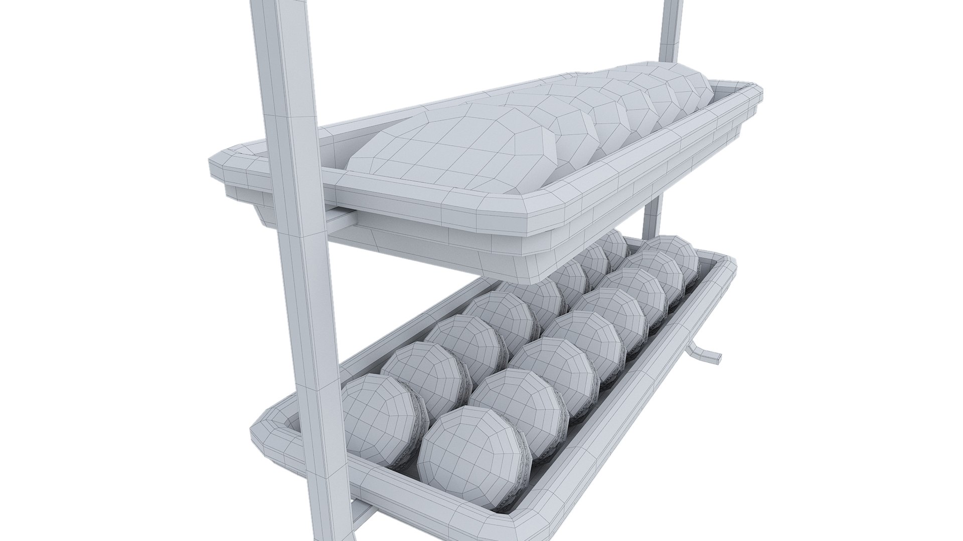 3D Chocolate cookie and macaroon stand - TurboSquid 1970025