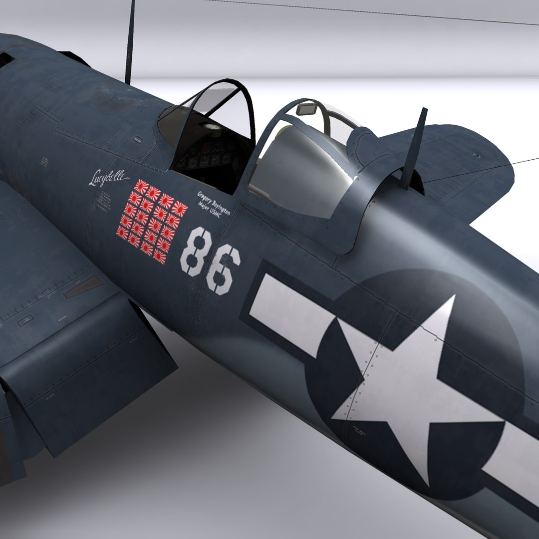 3d F4u Corsair Fighters Model