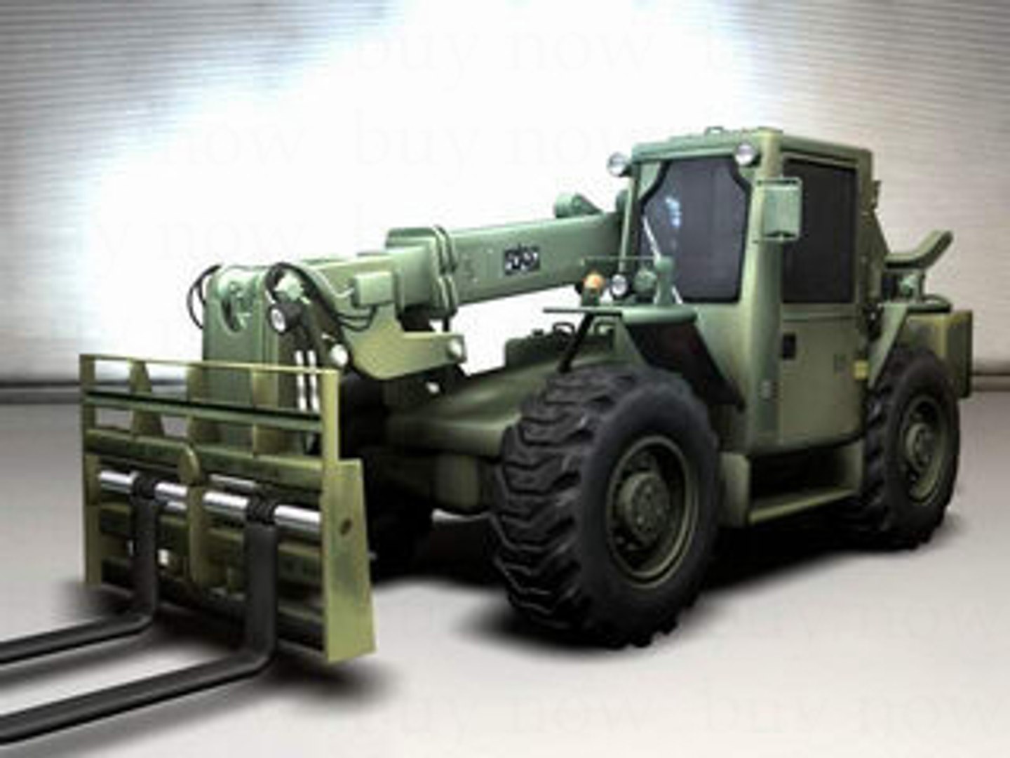 3d Military Forklift Model