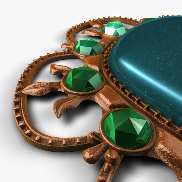 3d model brooch antique