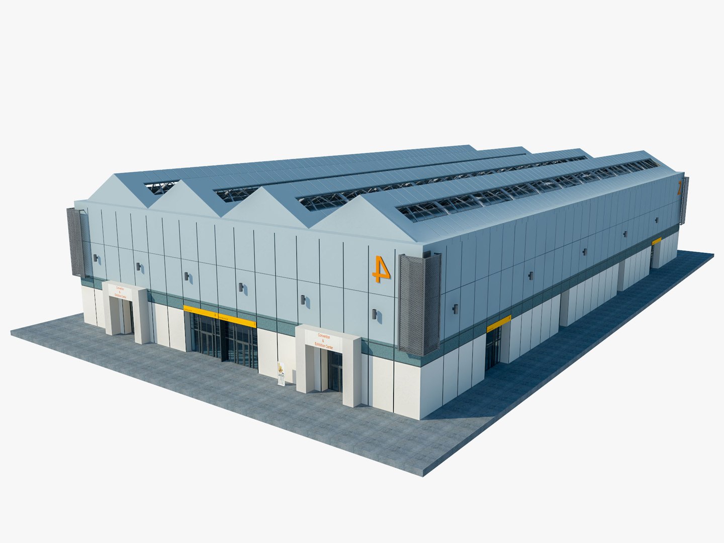 3D Exhibition Hall 10 interior and exterior 3D Model - TurboSquid 2075465