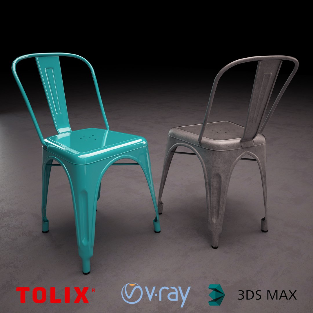 3d french chair tolix