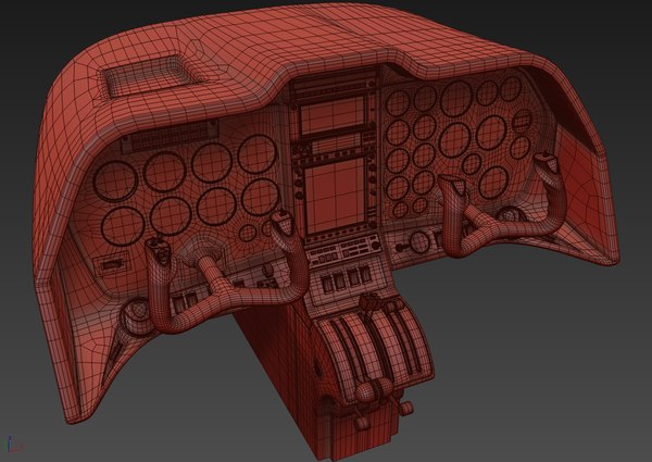 3D Aircraft Control Panel 3 model - TurboSquid 1845815