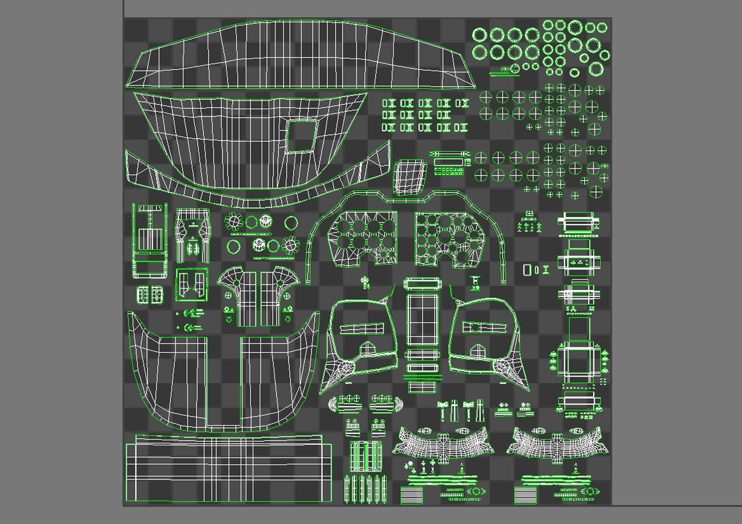 3D Aircraft Control Panel 3 Model - TurboSquid 1845815