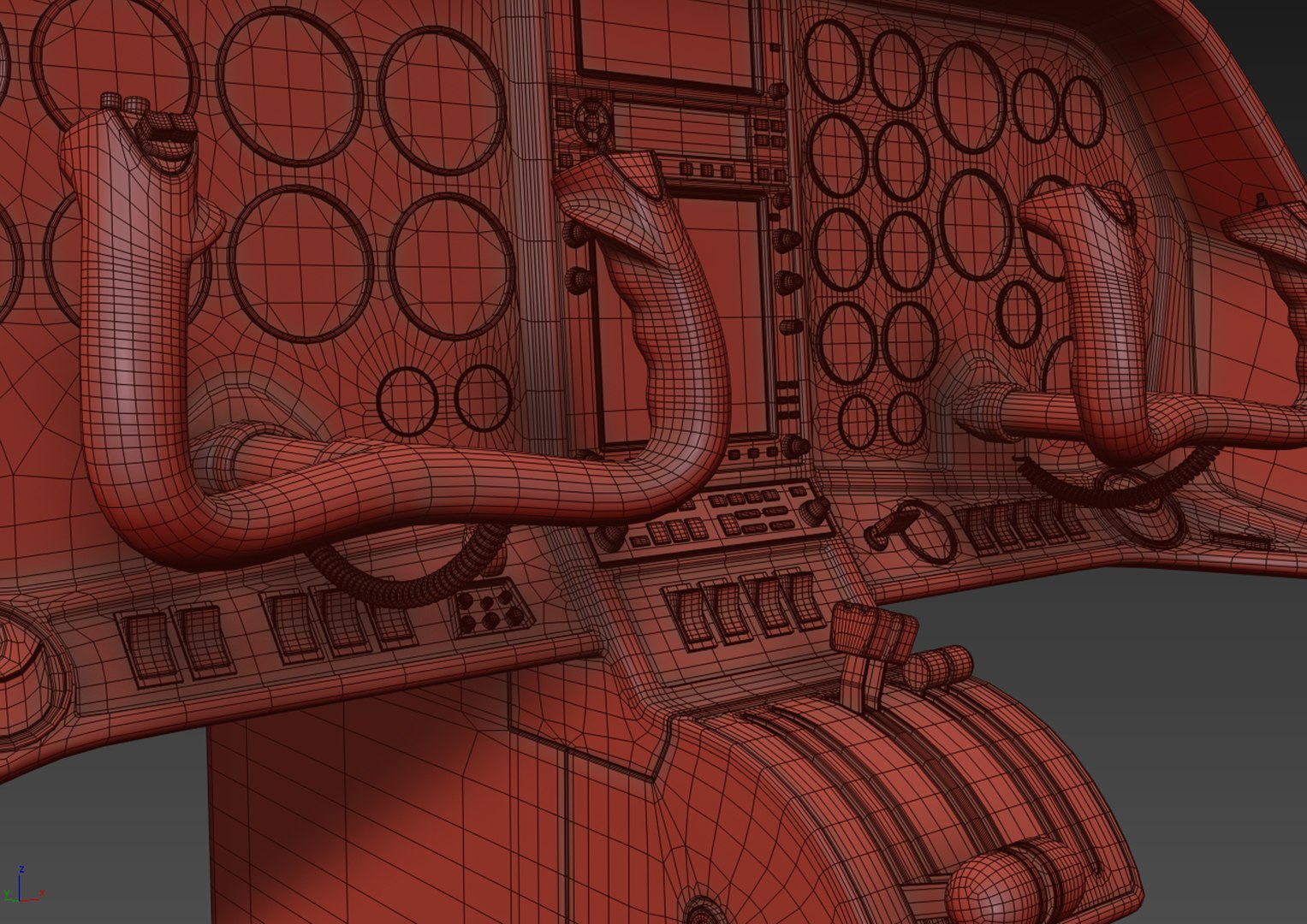 3D Aircraft Control Panel 3 model - TurboSquid 1845815