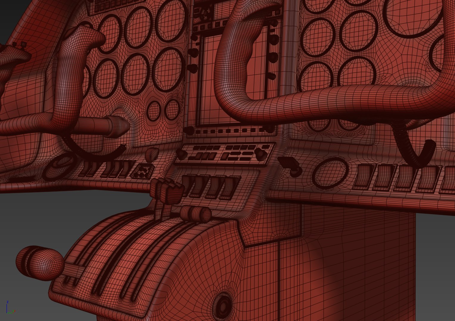 3D Aircraft Control Panel 3 model - TurboSquid 1845815