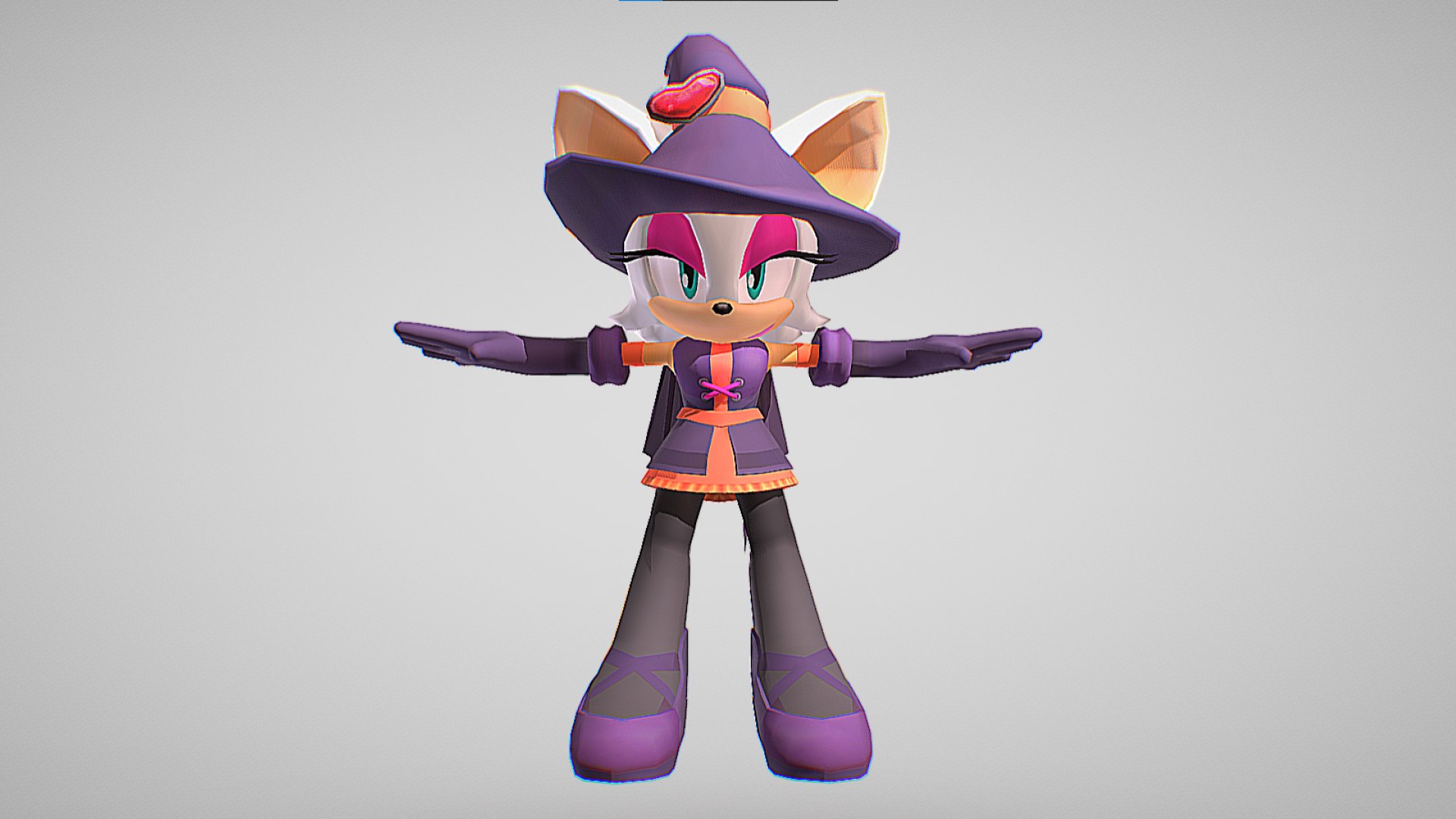 Rouge Witch - Sonic Forces Speed Battle - Sonic The Hedgehog 3D Model ...