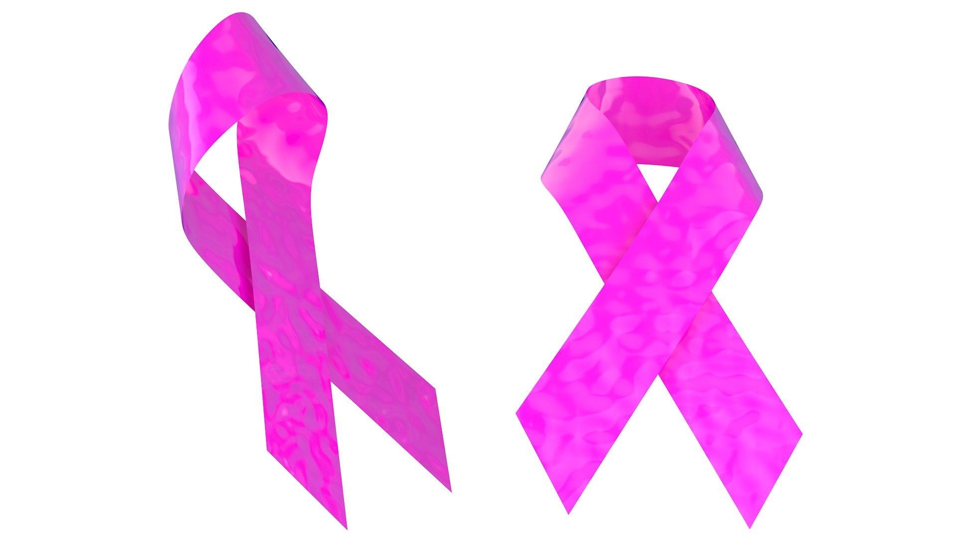 3D Pink Breast Cancer Ribbon Model - TurboSquid 2005651