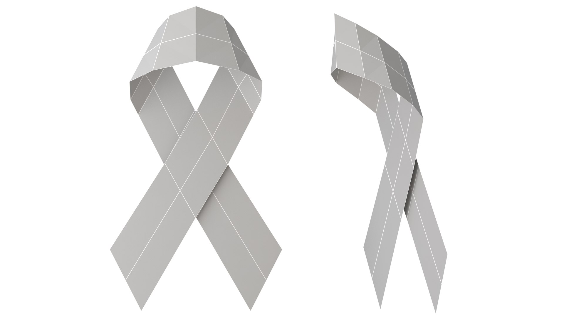 3D Pink Breast Cancer Ribbon Model - TurboSquid 2005651